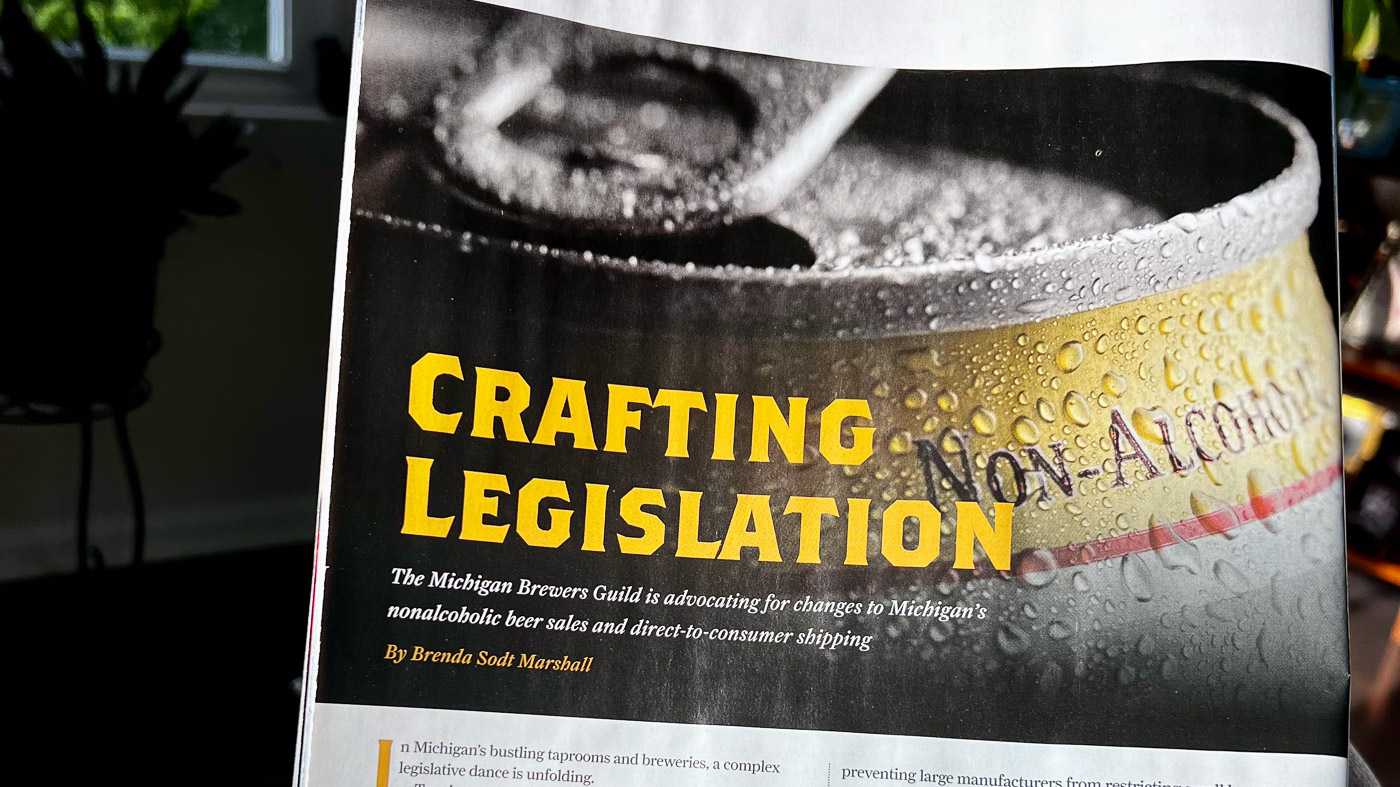 Writing about Michigan Beer Legislation – Life In Michigan
